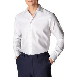 Eton ETON Contemporary Fit Solid Dress Shirt White