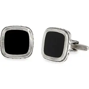 John Varvatos Onyx Cuff Links - Black