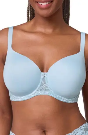 MONTELLE INTIMATES Pure Plus Underwire T-shirt Bra - Dewdrop/chantilly