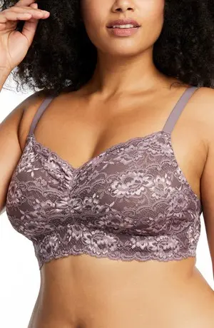 MONTELLE INTIMATES Lace Bralette - Almond Spice/pink Pearl