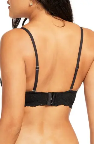 MONTELLE INTIMATES Lace Bralette - Black