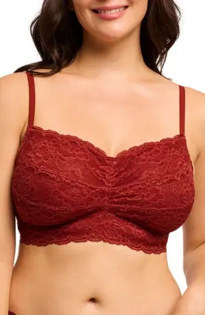 MONTELLE INTIMATES Lace Bralette - Chili