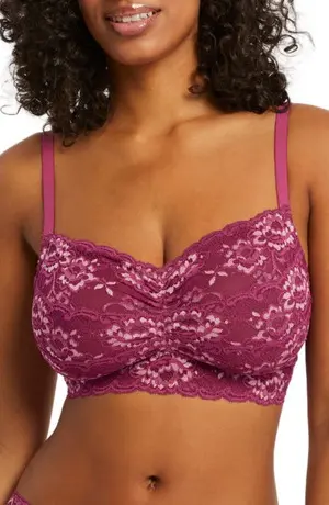 MONTELLE INTIMATES Lace Bralette Cranberry/rose