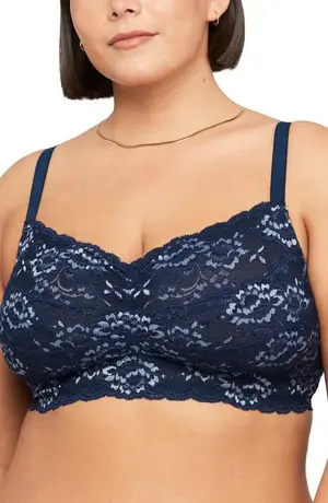 MONTELLE INTIMATES Lace Bralette Gemstone Blue