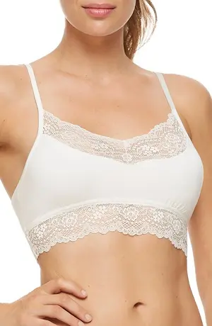MONTELLE INTIMATES Lace Bralette Ivory