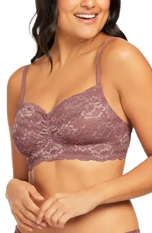 MONTELLE INTIMATES Lace Bralette Mauve Mist/ Blush