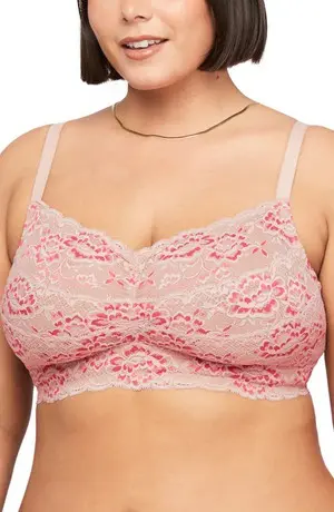 MONTELLE INTIMATES Lace Bralette Rose Dust/ Raspberry