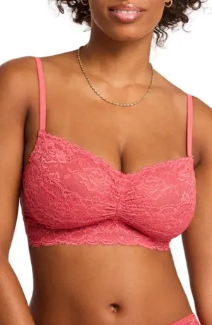 MONTELLE INTIMATES Lace Bralette Spiced Coral