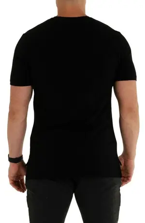 MACEOO Stretch Cotton T-shirt - Black