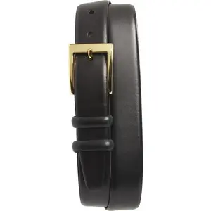 Torino Leather Double Buckle Belt - Black