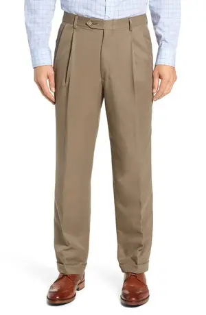 Berle Classic Fit Trousers - Green