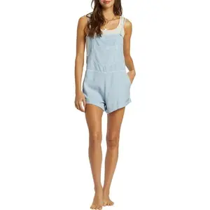 BILLABONG Wild Pursuit Short Overalls - Washed Chambray