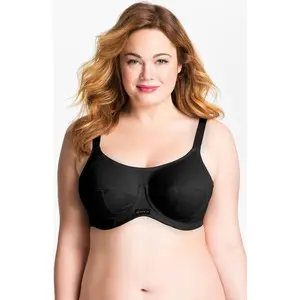 Elomi Energise Full Figure Sports Bra Black/black
