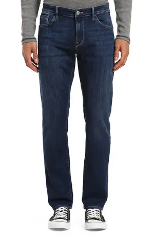 MAVI Marcus Slim Straight Leg Jeans Dark Feather Blue