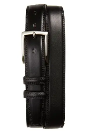 Torino Kipskin Leather Belt - Black