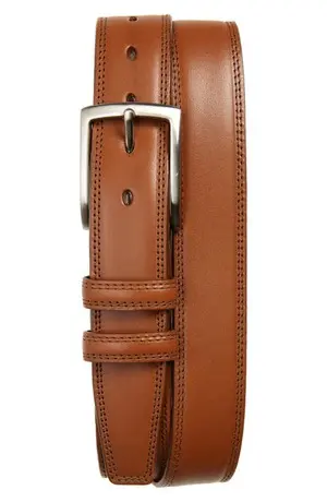 Torino Torino Kipskin Leather Belt Saddle Tan