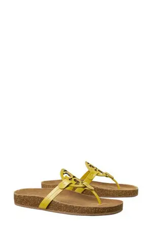 Tory Burch Miller Cloud Thong Sandal Lemon Lime / Natural