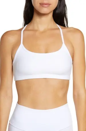 Beyond Yoga Space Dye Slim Racerback Sports Bra - Cloud White