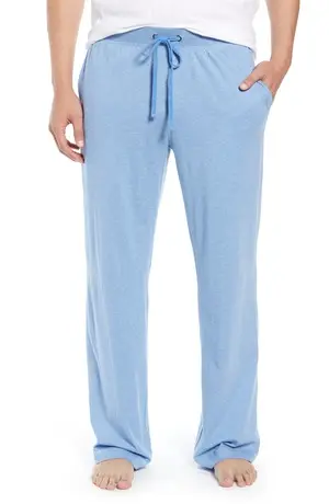 Daniel Buchler Peruvian Pima Cotton Lounge Pants Blue Heather