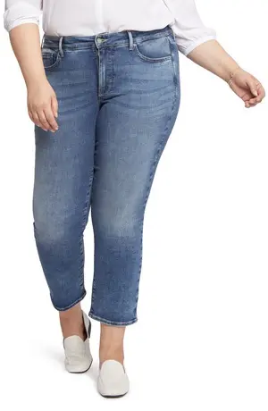 NYDJ Marilyn Ankle Straight Leg Jeans Loire