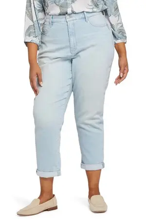 NYDJ Margot Straight Leg Girlfriend Jeans - Dunes