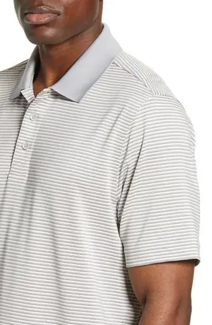 Cutter & Buck Forge Drytec Stripe Performance Polo - Polished