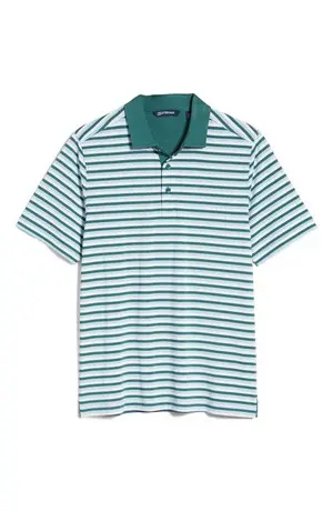 Cutter & Buck Forge Drytec Stripe Performance Polo Seaweed