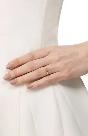 Monica Vinader Mv Siren™ Hammered Ring - Gold