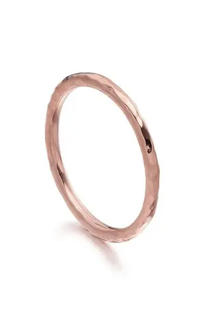 Monica Vinader MV Siren™ Hammered Ring Rose Gold