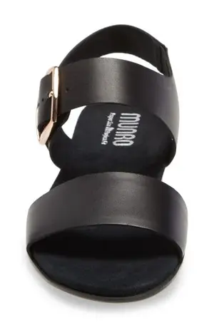 Munro Cleo Sandal - Black Leather