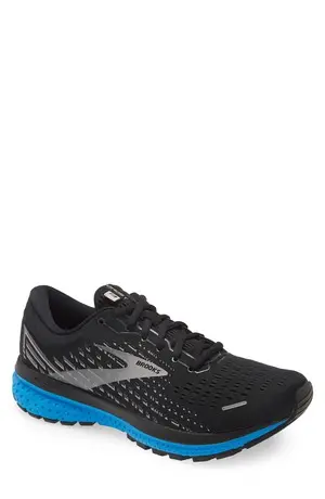 Brooks Ghost 13 Running Shoe Black/ Grey/ Blue