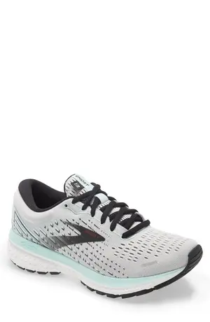 Brooks Ghost 13 Running Shoe Grey/ Fair Aqua/ Black