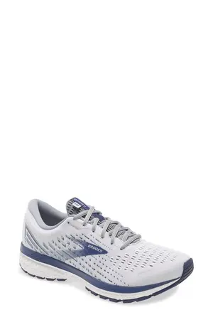 Brooks Ghost 13 Running Shoe White/ Grey/ Deep Cobalt