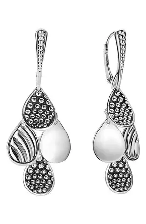Lagos Caviar Tiered Drop Earrings