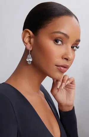 Lagos Caviar Tiered Drop Earrings