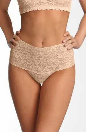 Hanky Panky Retro High Waist Thong - Chai