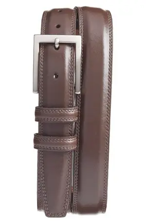 Torino Belts Aniline Leather Belt - Brown
