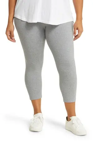 Lyssé Ntials Crop Leggings - Grey Melnage