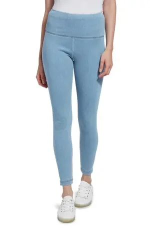 Lyssé Ntials High Waist Denim Leggings - Bleach Blue