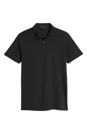 Robert Barakett Georgia Zip Polo - Black