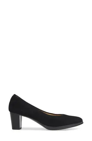 ARA Ophelia Pump - Black/black Suede