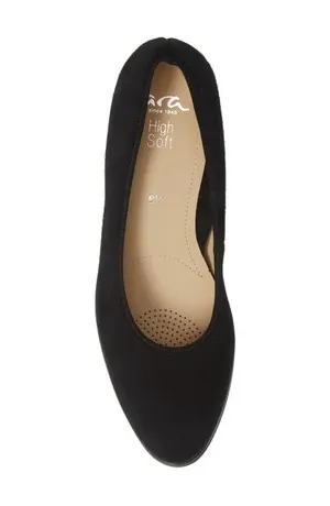 ARA Ophelia Pump - Black/black Suede
