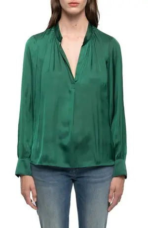 Zadig&Voltaire Tink Satin Blouse - Rain Forest
