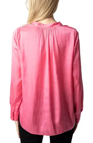 Zadig&Voltaire Tink Satin Blouse - Rubber