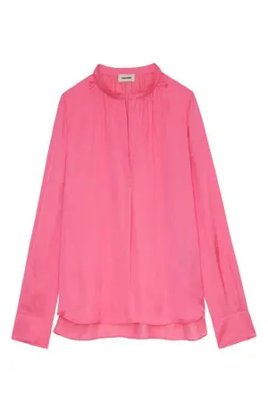 Zadig&Voltaire Tink Satin Blouse - Rubber
