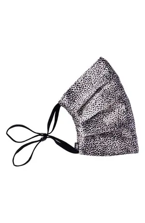 Slip Pure Silk Adult Pleated Face Covering - Leopard