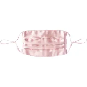 Slip Pure Silk Adult Pleated Face Covering Pink