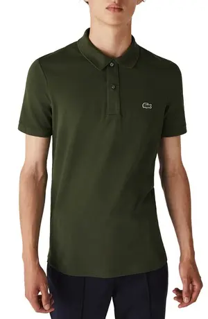Lacoste Slim Fit Piqué Polo Baobab