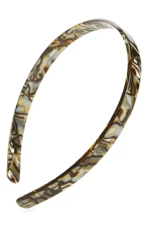 France Luxe Skinny Headband - Onyx