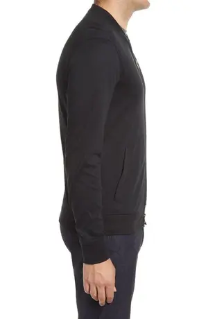 Robert Barakett Georgia Pima Cotton Varsity Jacket - Black